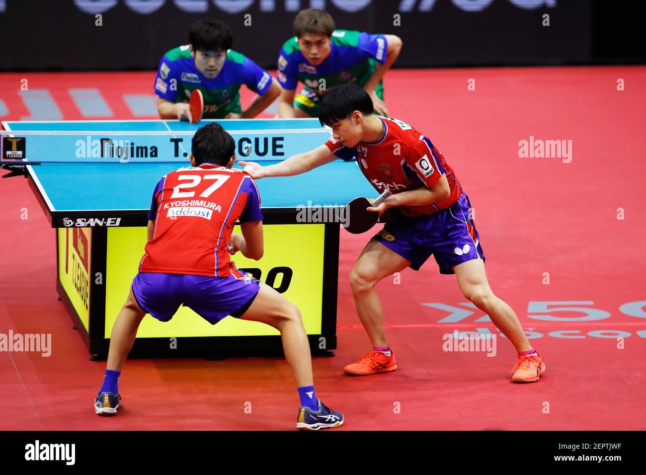 Tokyo, Japan. 26th Feb, 2021. (L to R) Kazuhiro Yoshimura, Yuto ...