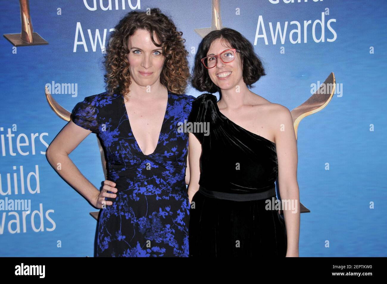 Liz Flahiue and Carly Mensch arrives the 2018 Writers Guild Awards L.A ...