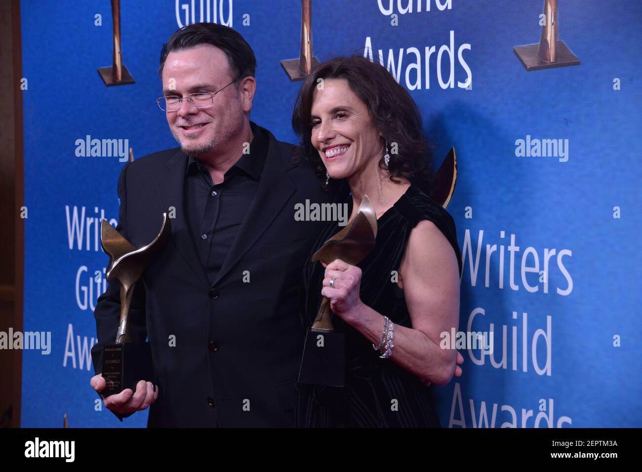Tracy Poust and Jon Kinnally arrives the 2018 Writers Guild Awards L.A ...