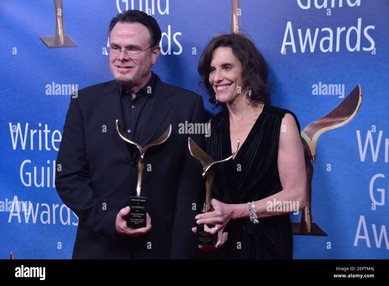 Tracy Poust and Jon Kinnally arrives the 2018 Writers Guild Awards L.A ...