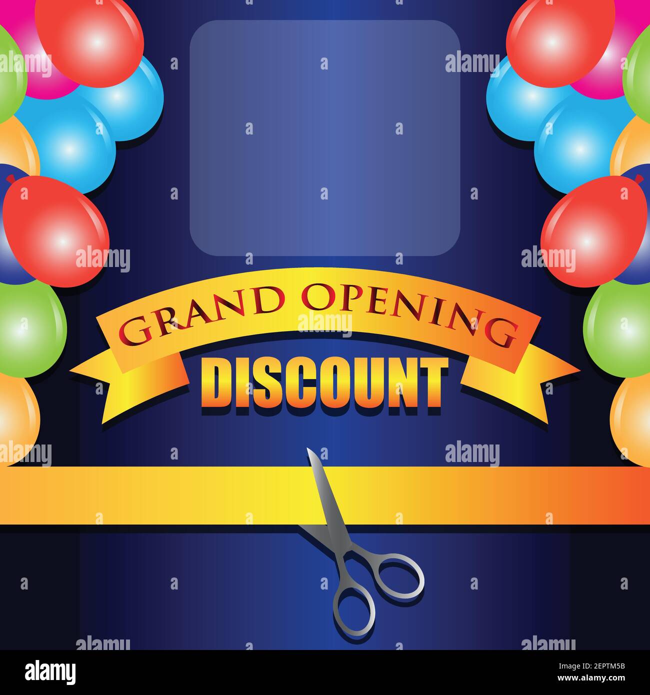 grand opening discount poster. vector illustration Stock Vector Image ...