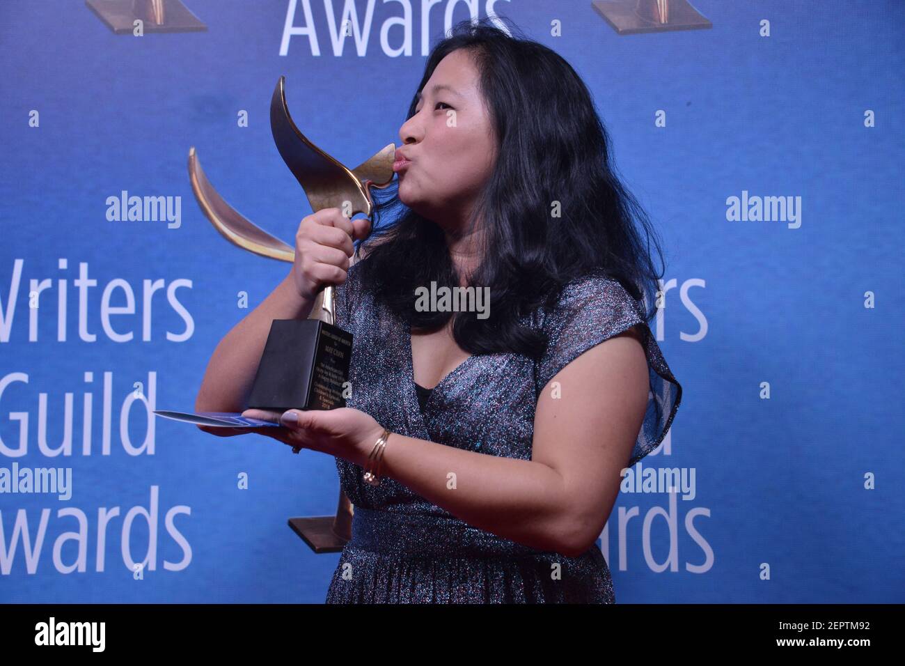 May Chan arrives the 2018 Writers Guild Awards L.A. Ceremony Press Room ...