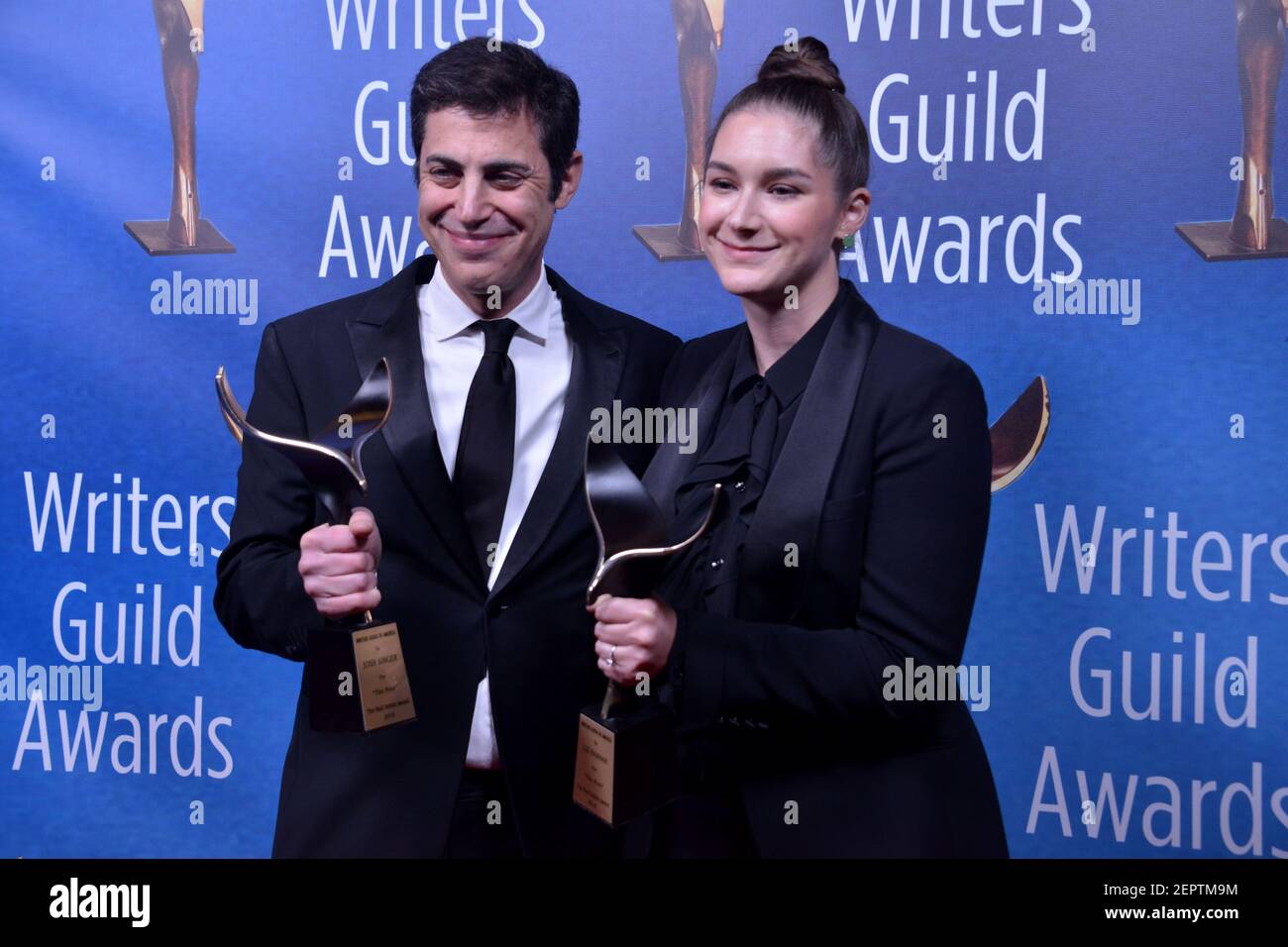 Liz Hannah and Josh Singer arrives the 2018 Writers Guild Awards L.A ...