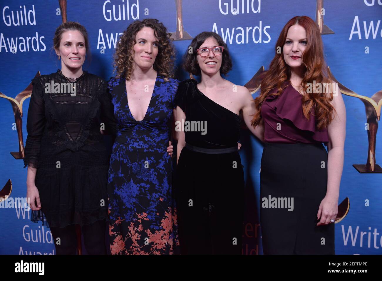 Liz Flahiue and Carly Mensch arrives the 2018 Writers Guild Awards L.A ...