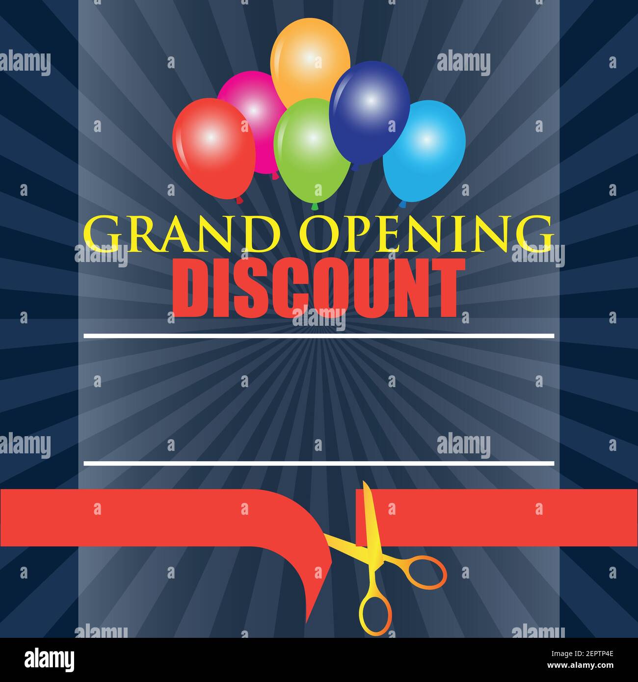 grand opening discount poster. vector illustration Stock Vector Image ...