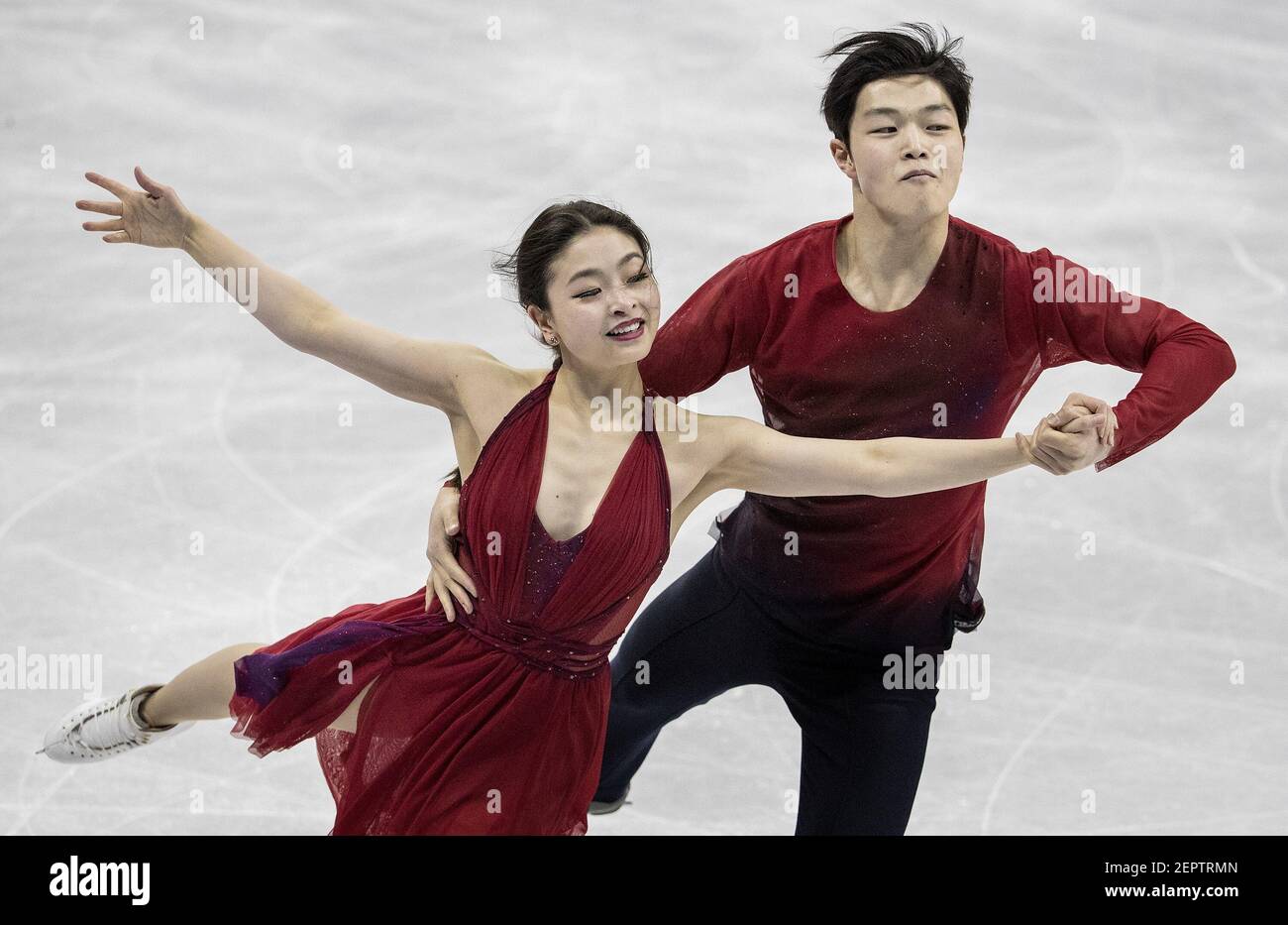 Alex and Maia Shibutani compete in the Team Event Ice Dance Free Dance ...