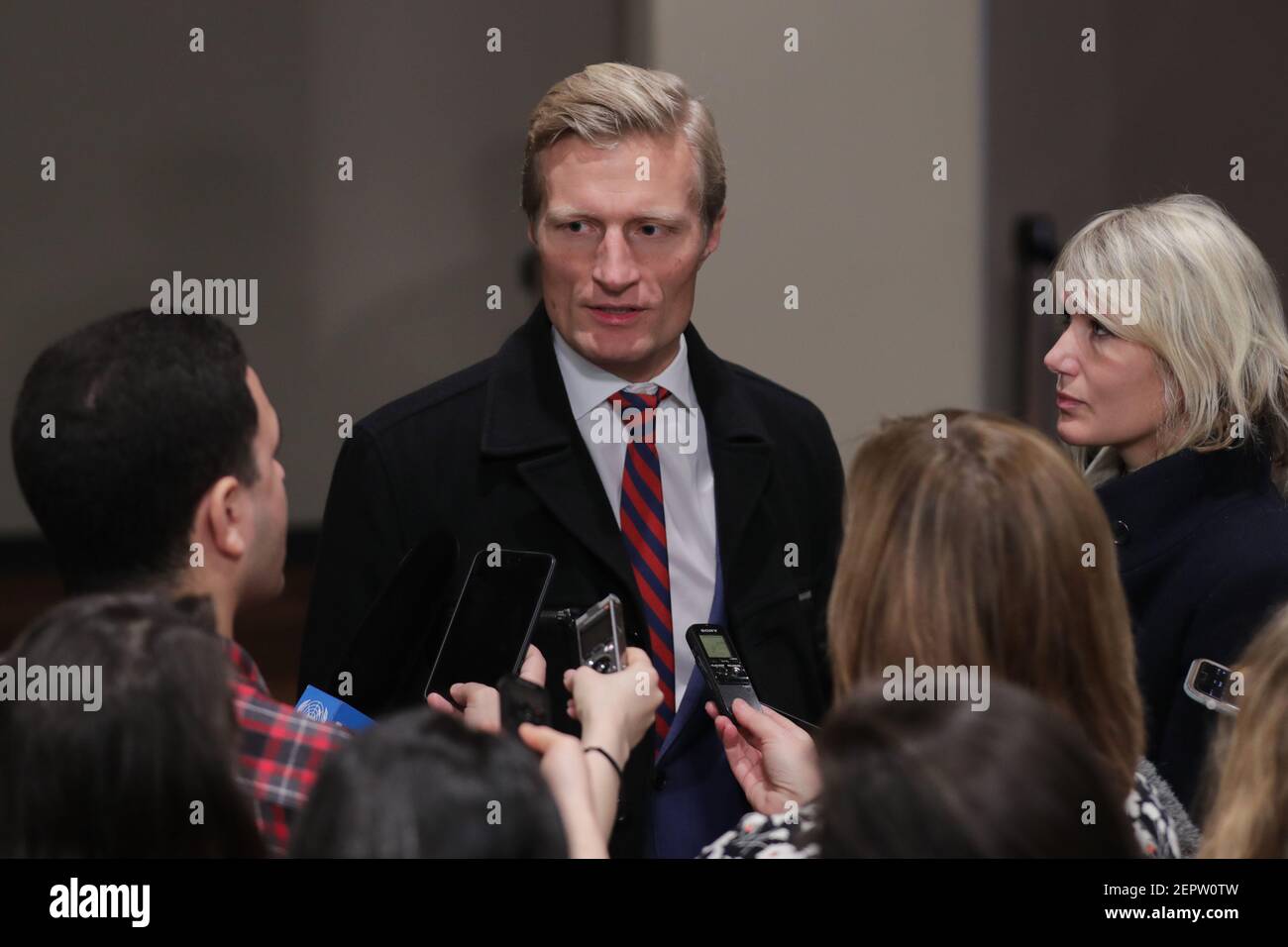 Ambassador Carl Skau of Sweden During a Security Council meeting on the ...
