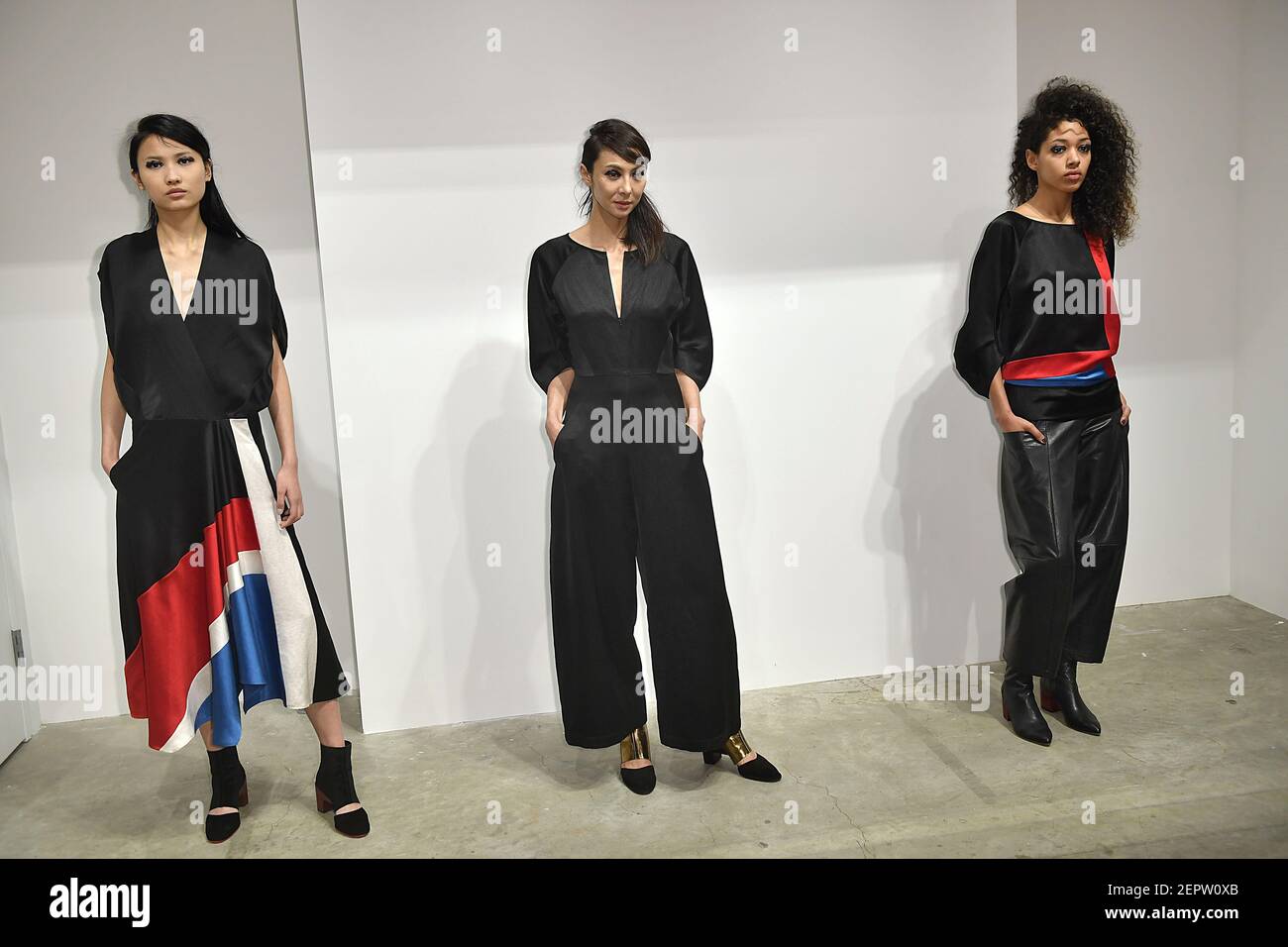 Models at the presentation for Zero+Mario Cornejo Fashion Show during ...