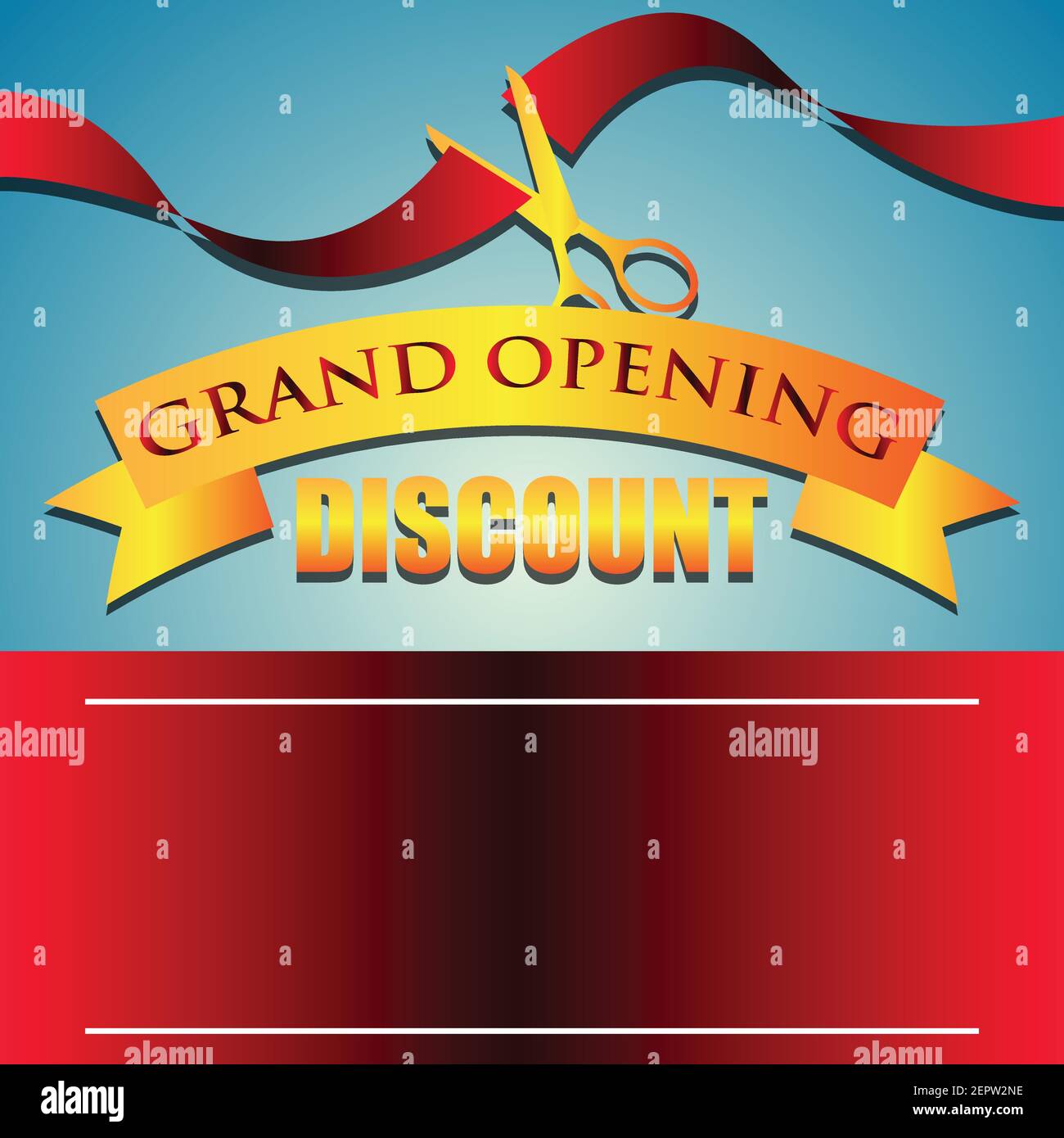 grand opening discount poster. vector illustration Stock Vector Image ...