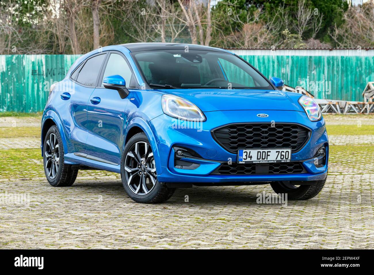 Ford Puma is a subcompact crossover SUV produced by Ford Stock Photo ...