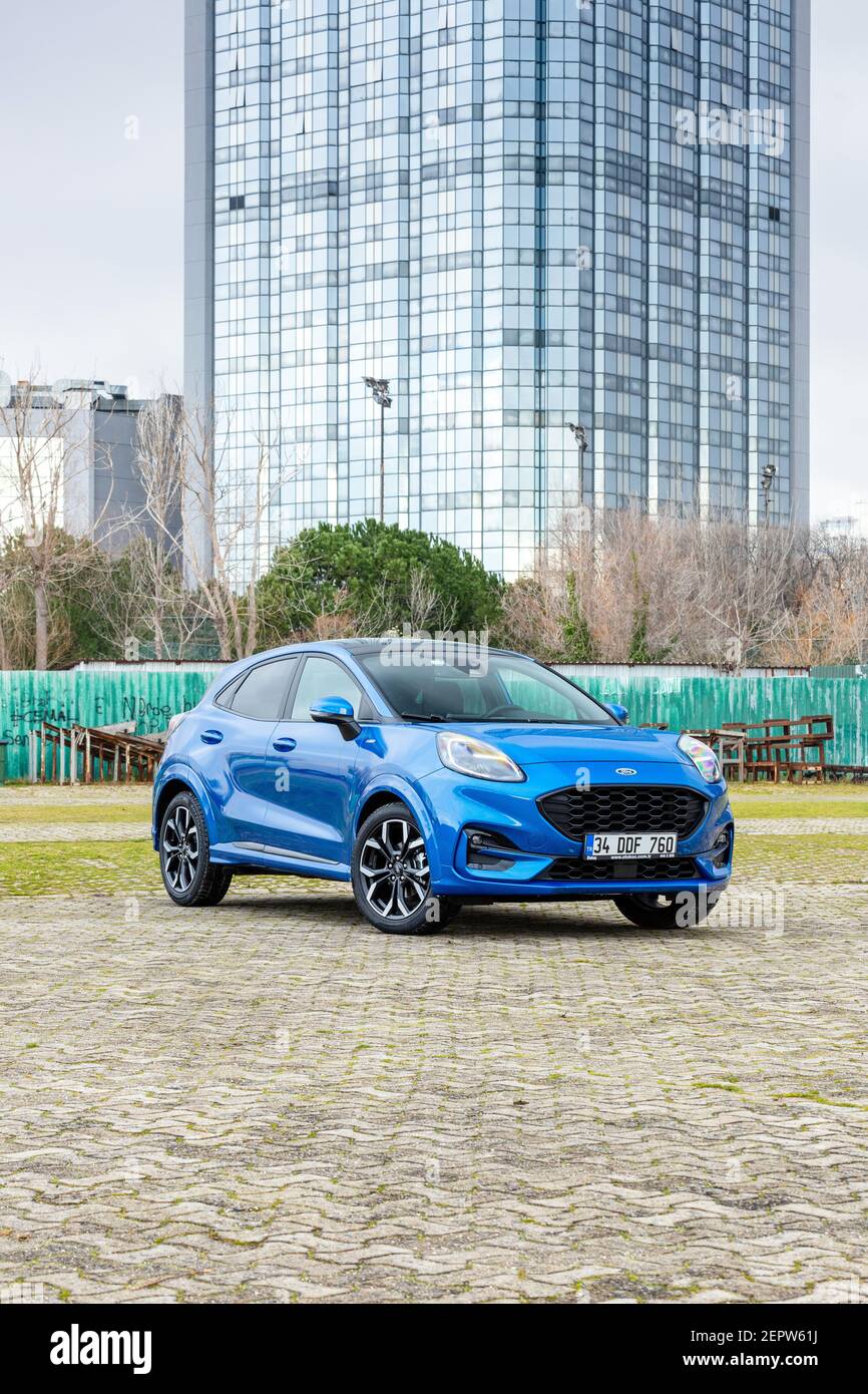 Ford Puma is a subcompact crossover SUV produced by Ford Stock Photo ...
