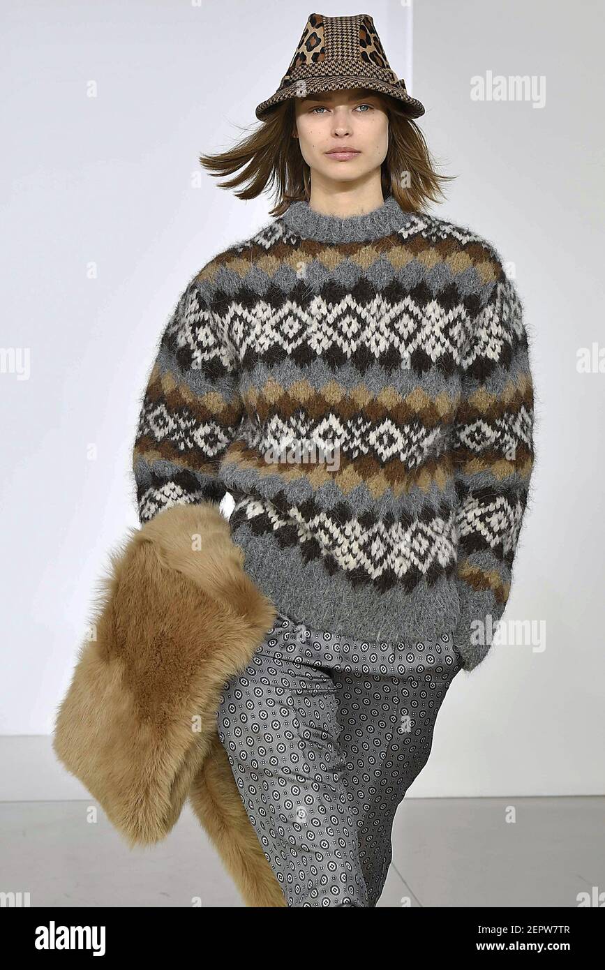 Birgit Kos walks on the runway during the Michael Kors Fashion Show ...