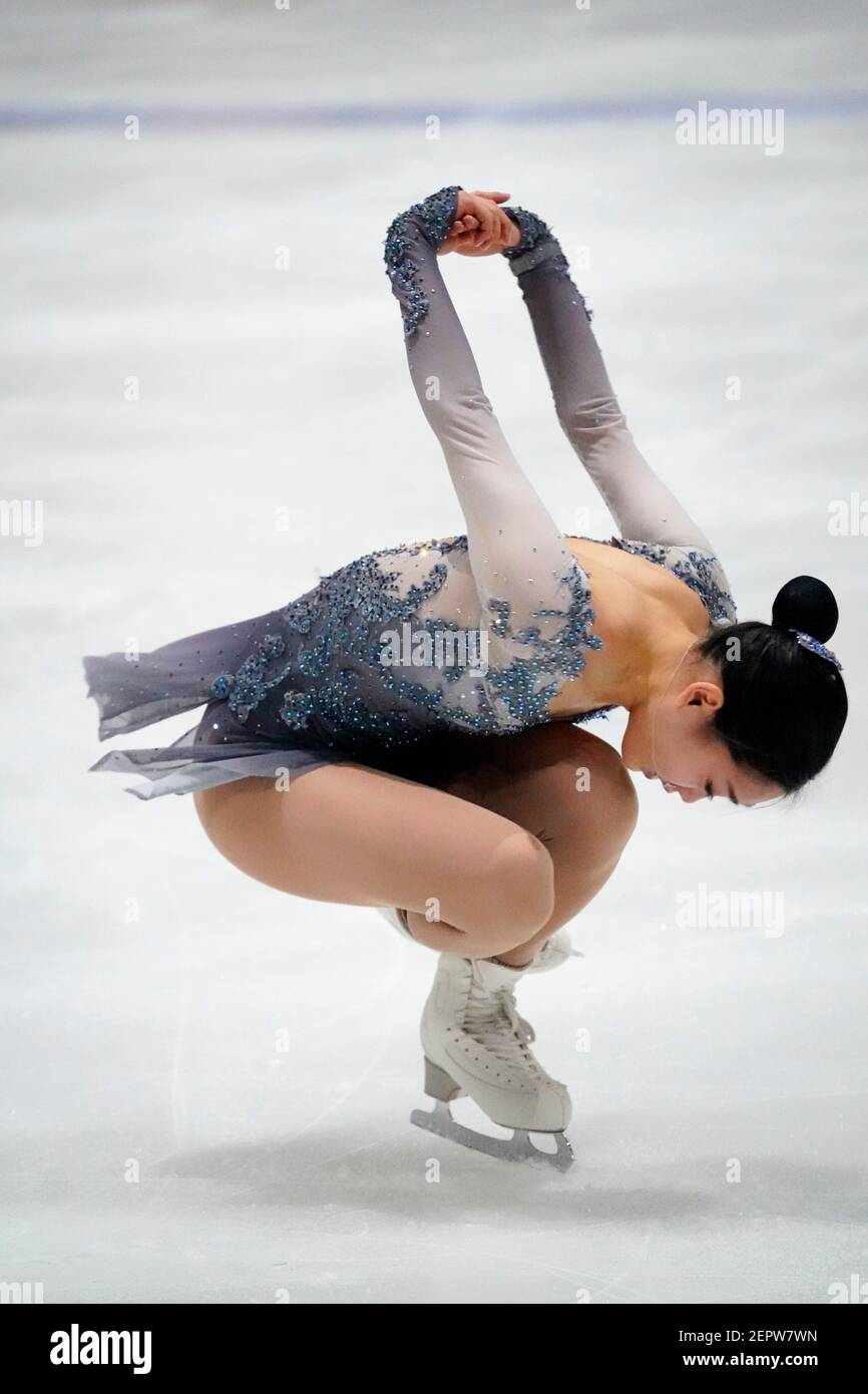 Emmy Ma (TPE) during Challenge Cup Figure Skating on February 26, 2021 ...