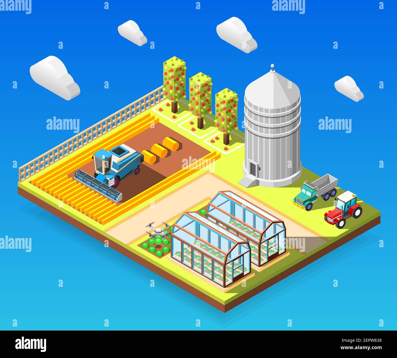 Combine harvester Stock Vector Images - Alamy