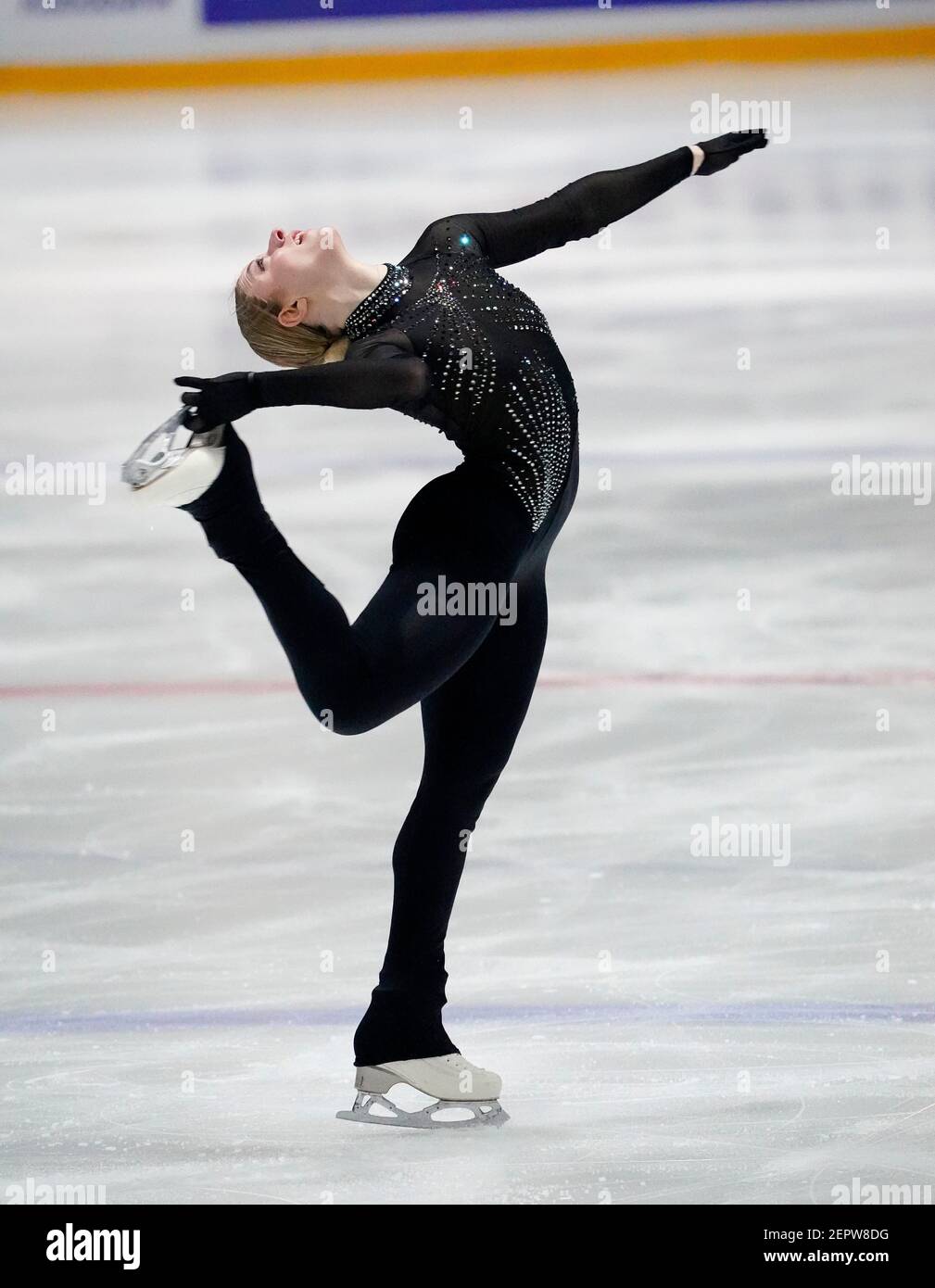 Emilea Zingas (CYP) during Challenge Cup Figure Skating on February 26 ...