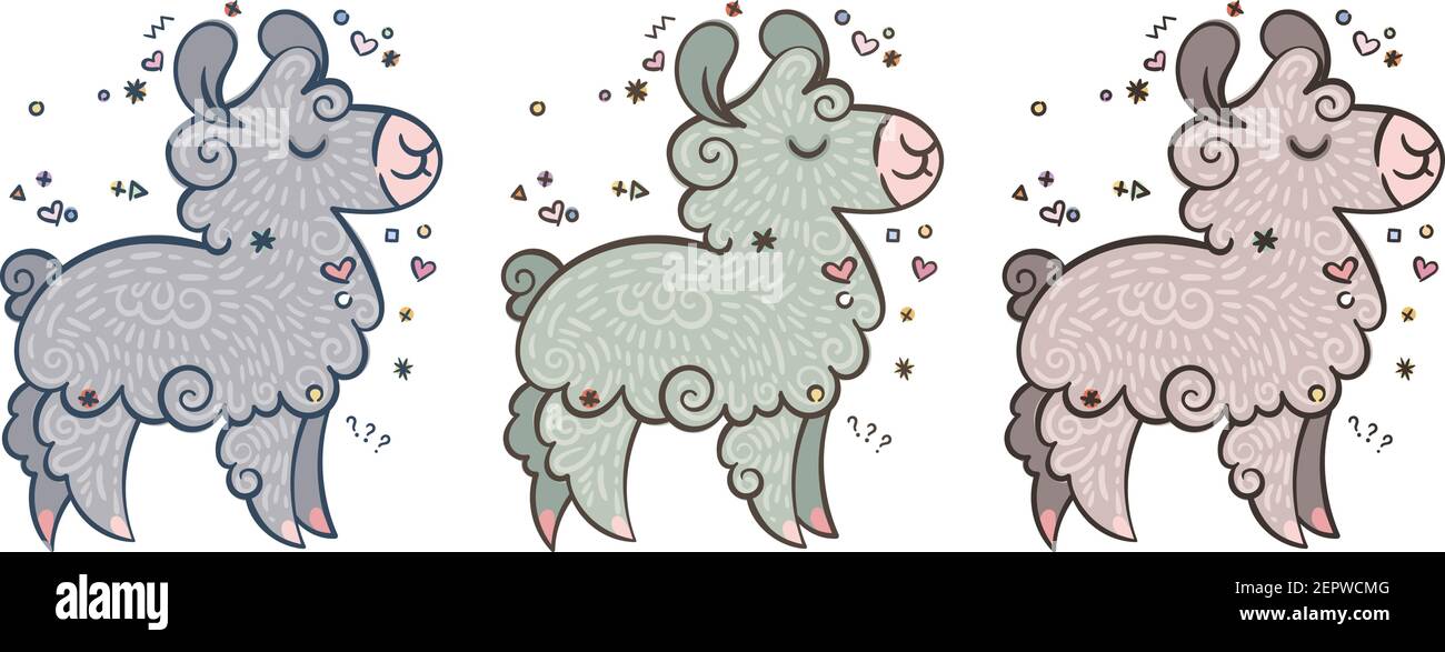 Borde De Clipart De Llama Alpaca, Llama Bulletin Board Decor Kit,