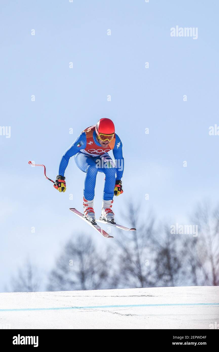February 15, 2018: Christof Innerhofer of Â Italy competing in mens ...