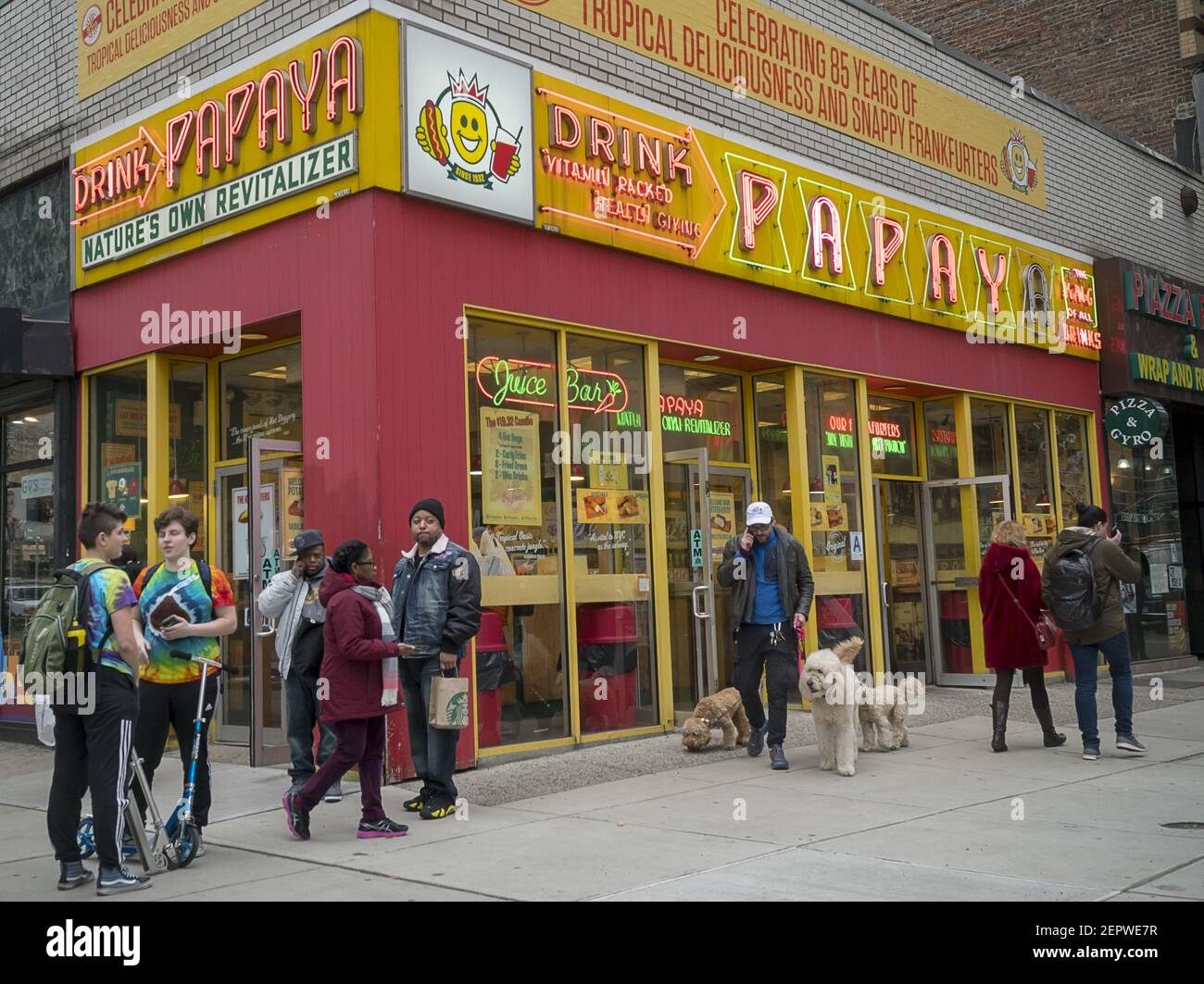 The original Papaya King store on East 86 Street in the Upper East Side ...