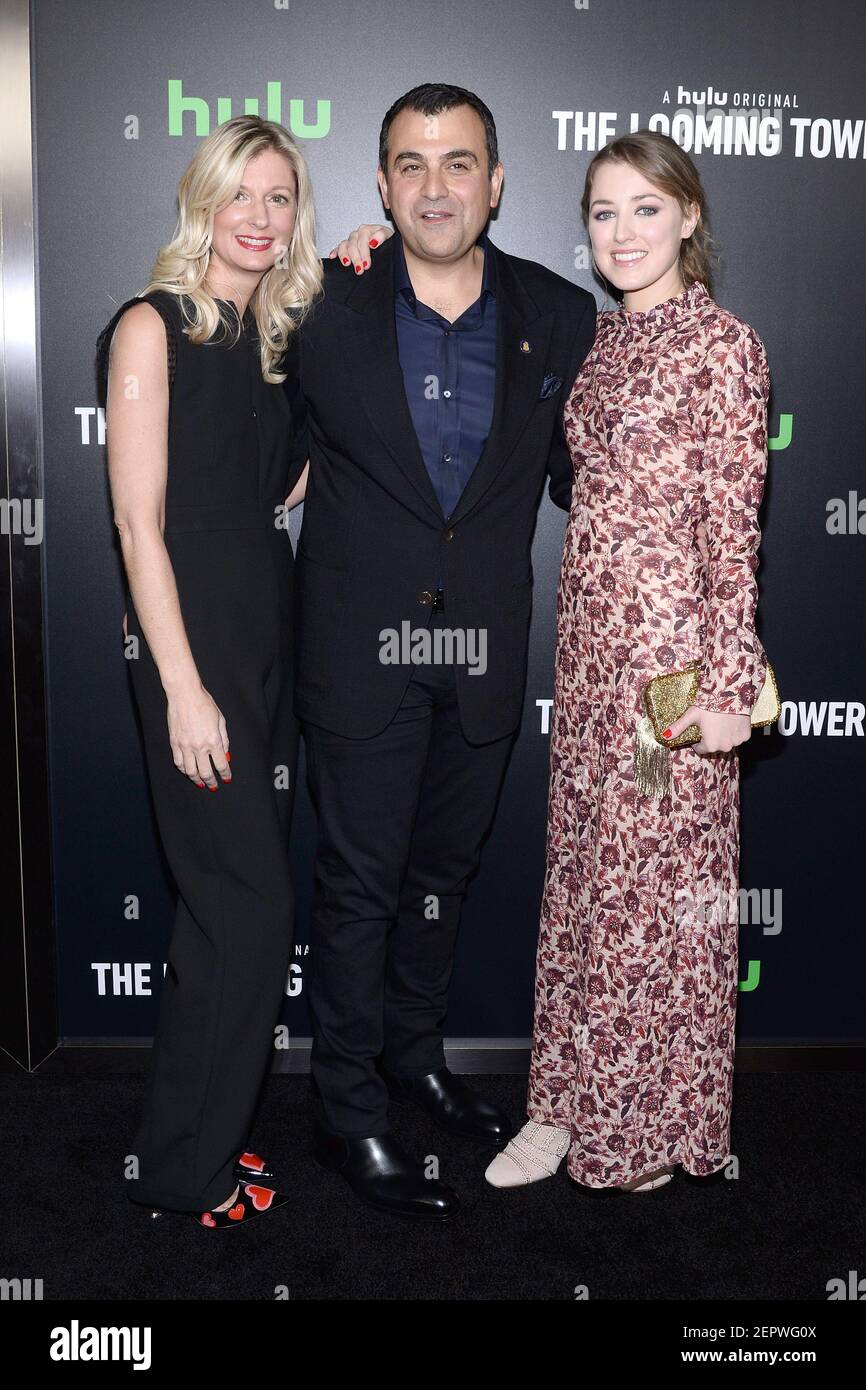 Heather Soufan, Ali Soufan and Ella Rae Peck attend "The Looming Tower ...