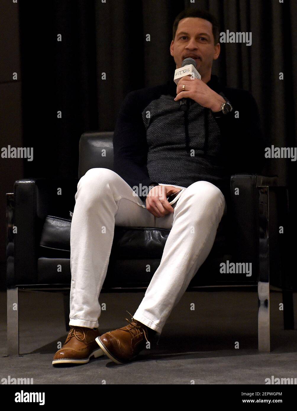 WEST HOLLYWOOD - FEBRUARY 15: Moderator Chris Broussard on the Q&A ...