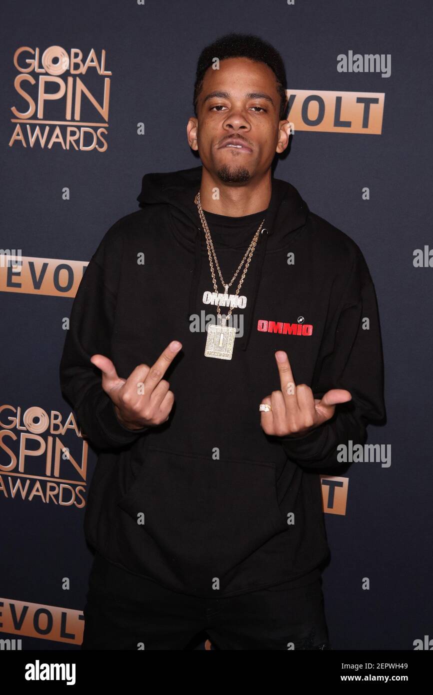 RJ arrives at the 6th Annual REVOLT TV Global Spin Awards held at The ...