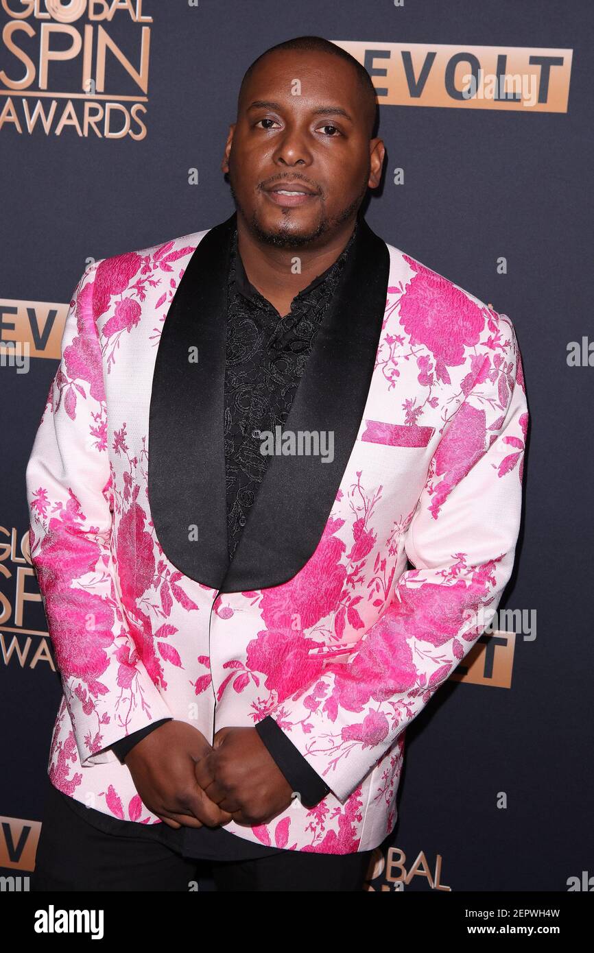 DJ Self arrives at the 6th Annual REVOLT TV Global Spin Awards held at ...