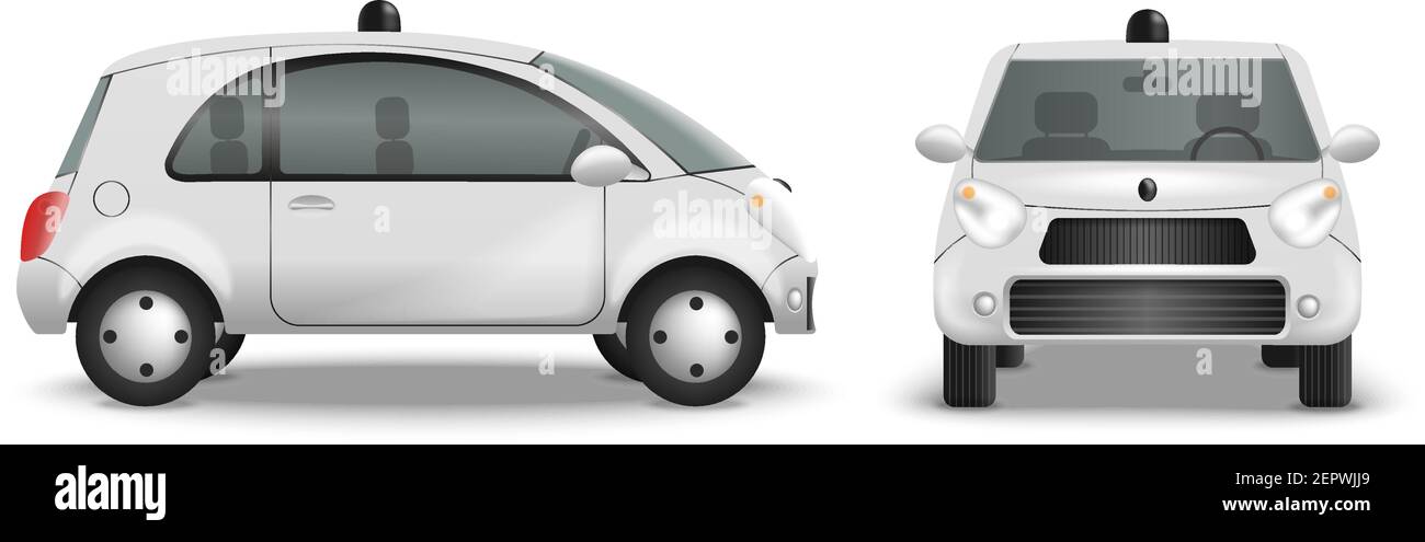 Smart car side view Cut Out Stock Images & Pictures - Alamy