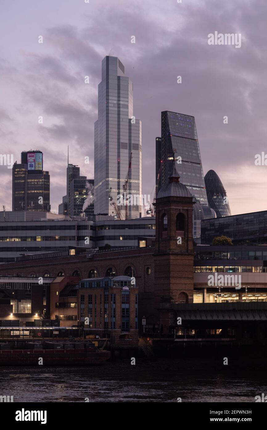 City of London St Paul's and the Thames Stock Photo - Alamy