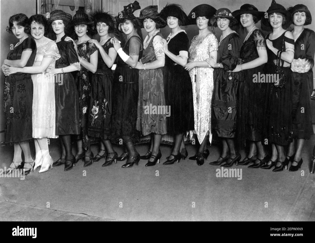 The First 13 WAMPAS BABY STARS in 1922 with from left BESSIE LOVE ...