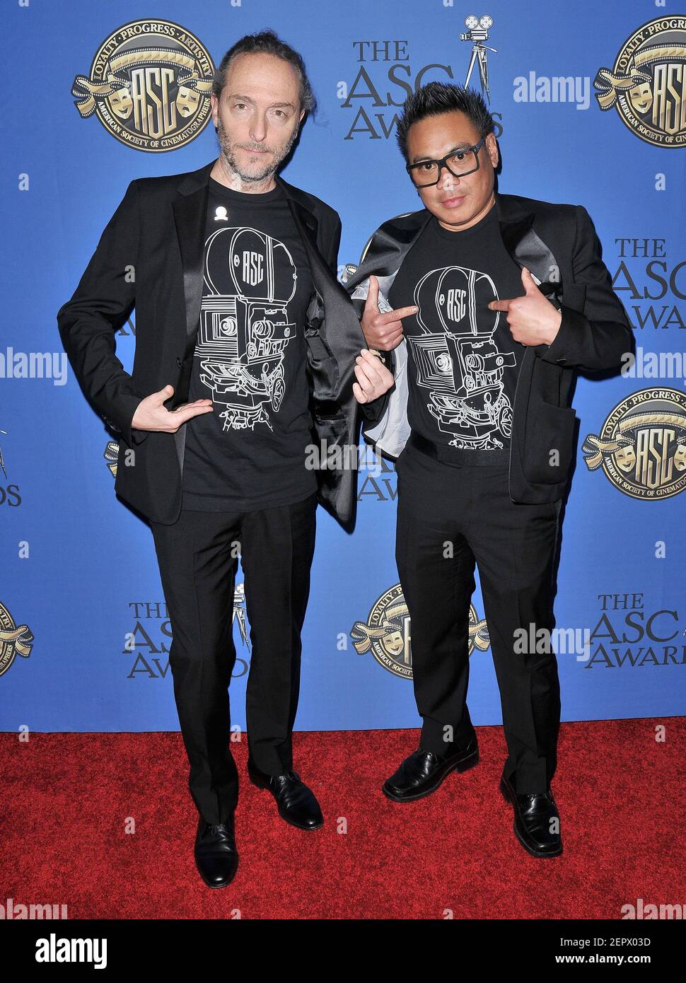 (L-R) Emmanuel Lubezki and Matthew Libatique at the 32nd Annual ...