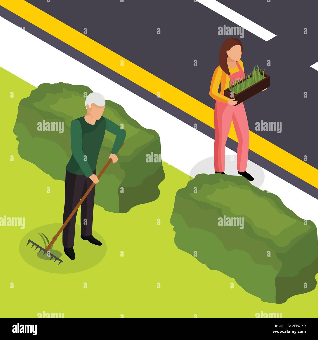 Seed cleaning Stock Vector Images - Alamy