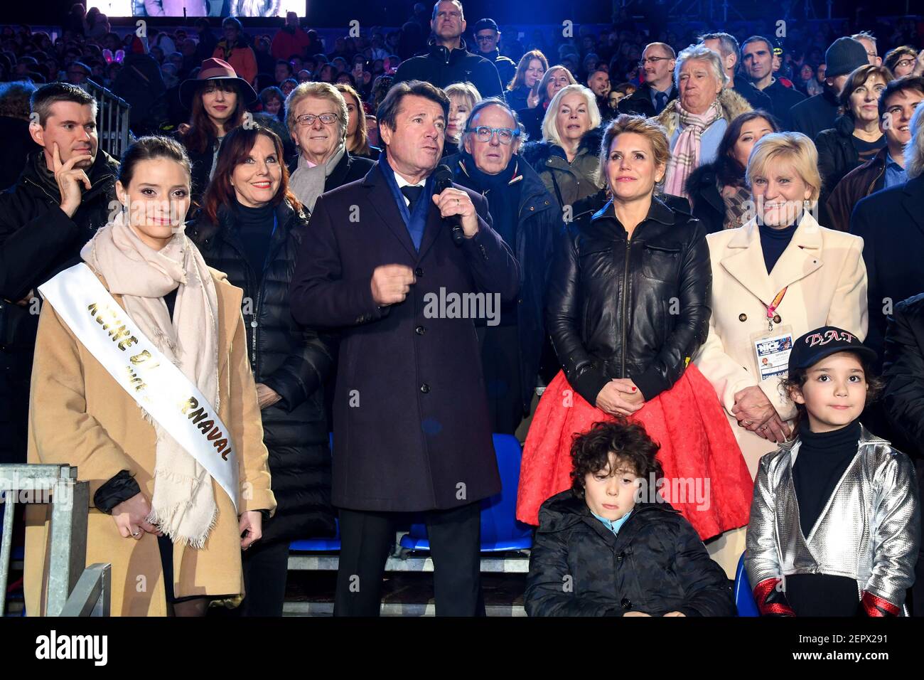 Denise Fabre, Christian and Laura Estrosi - Opening ceremony 134th Nice ...