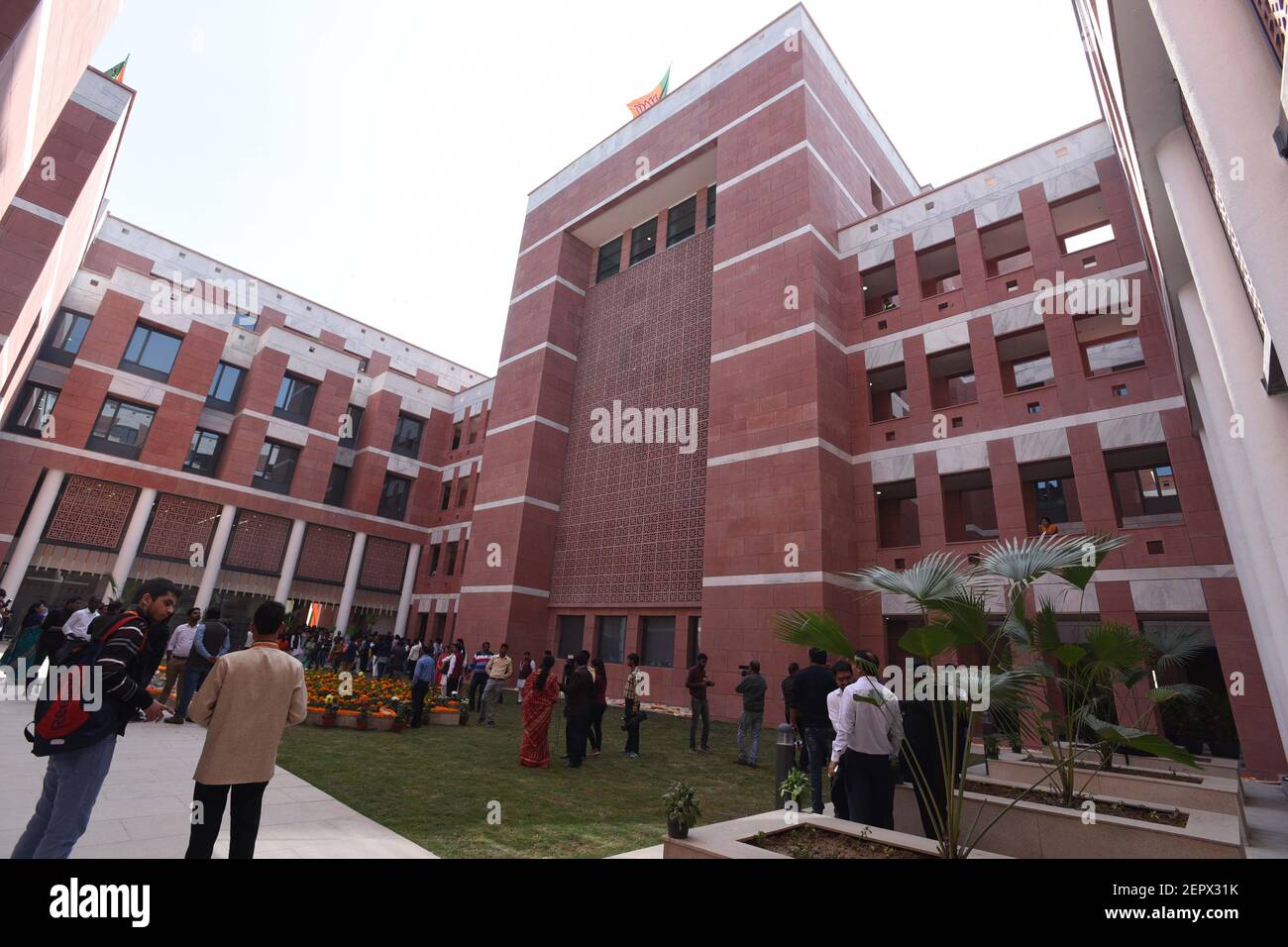 NEW DELHI, INDIA - FEBRUARY 18: A view of newly inaugurated office of ...
