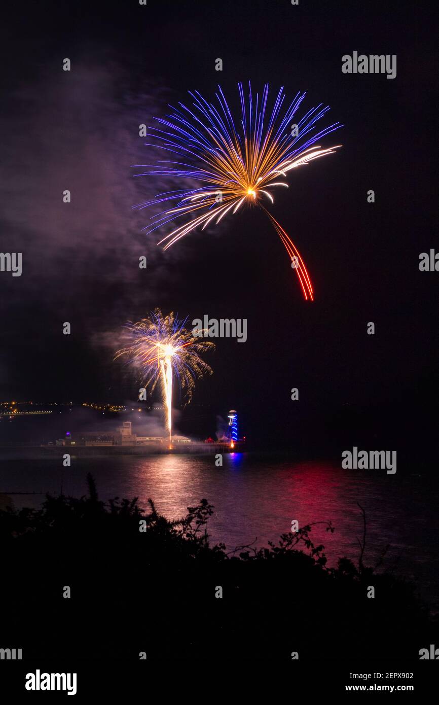 Bournemouth Fireworks, Dorset Stock Photo - Alamy