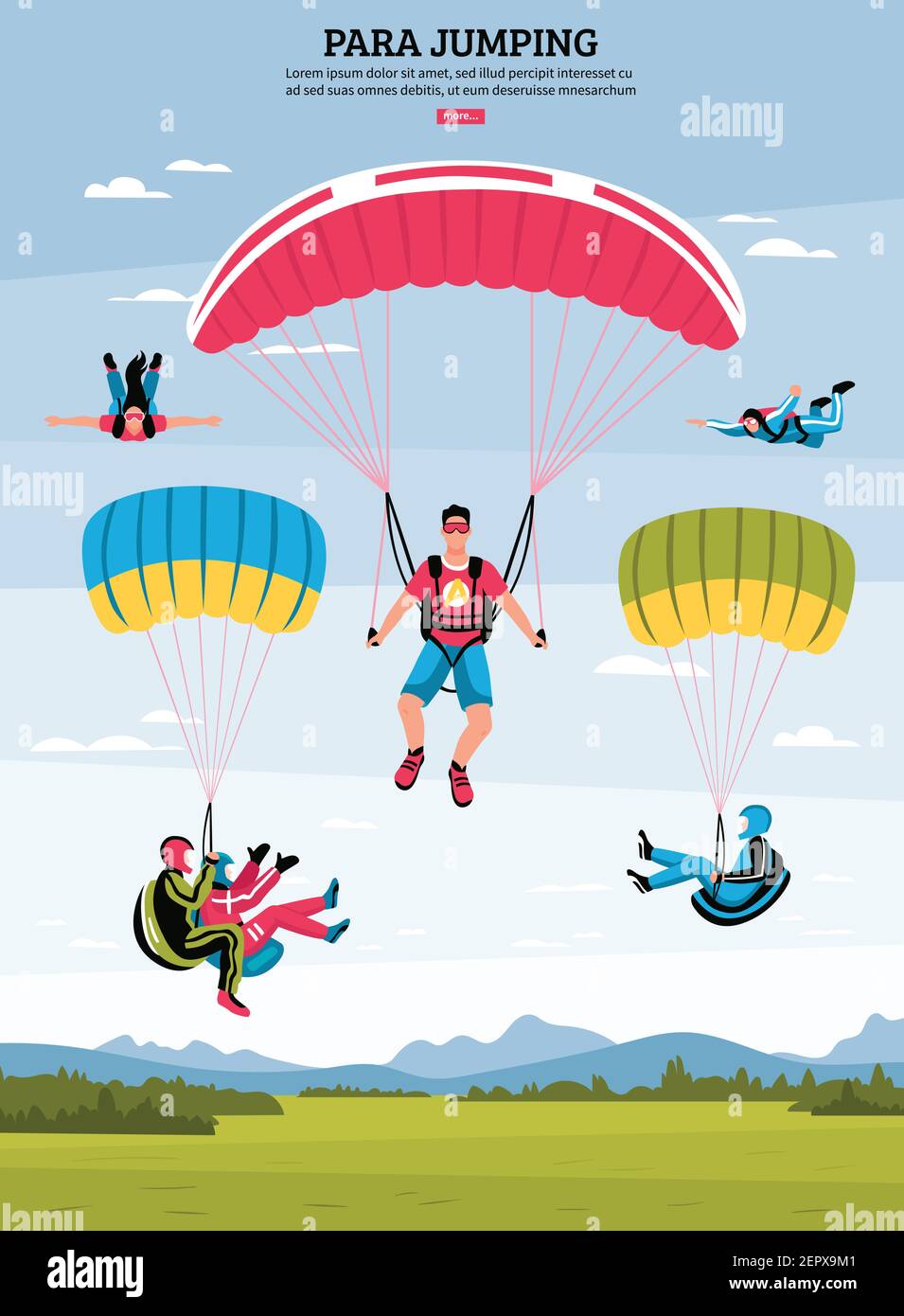 Parajumping Stock Vector Images - Alamy
