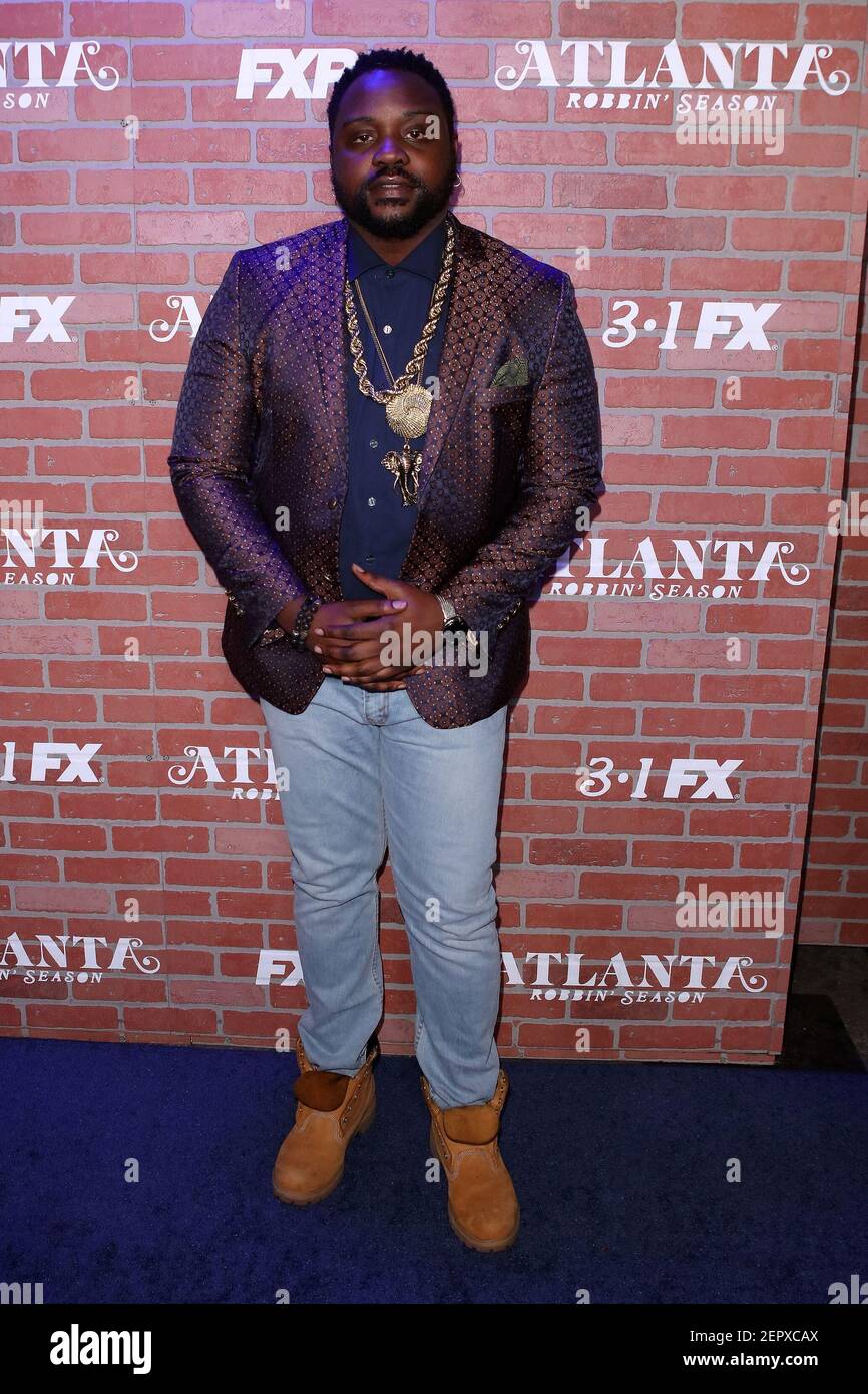 Brian Tyree Henry arrives at the Premiere for FX's "Atlanta Robbin ...
