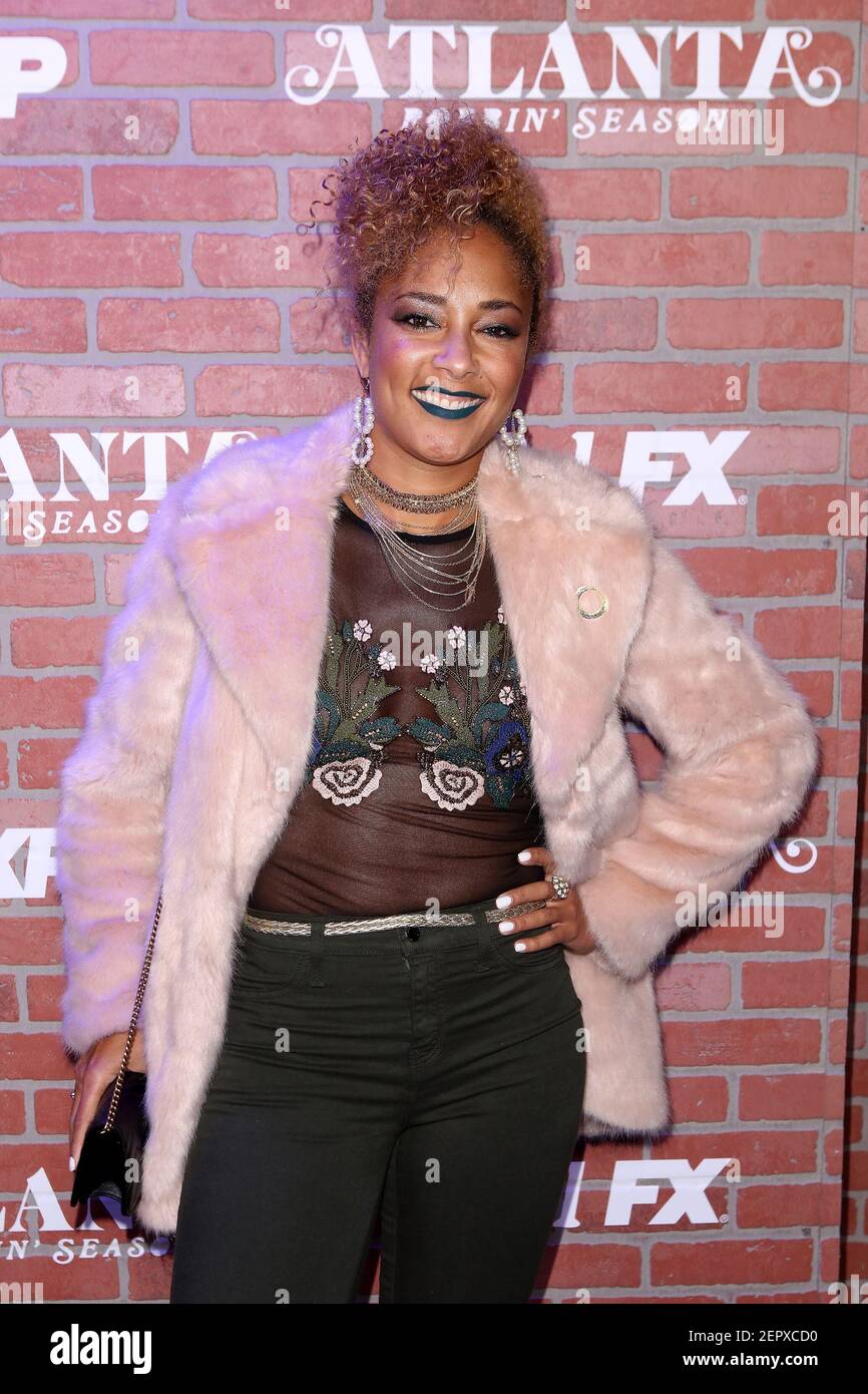 Amanda Seales arrives at the Premiere for FX's "Atlanta Robbin' Season ...
