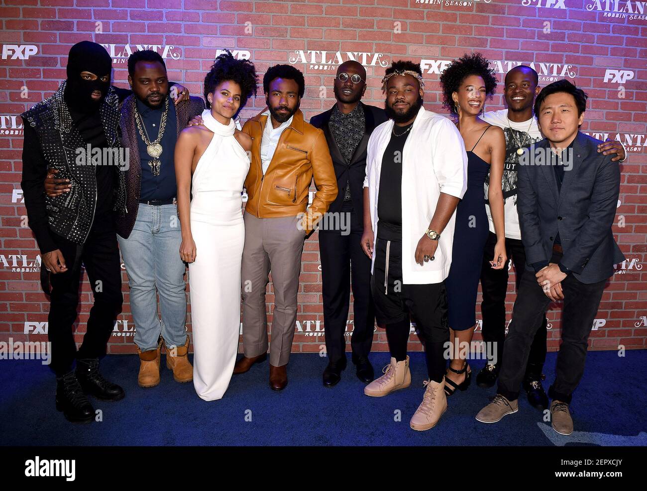 LOS ANGELES - FEBRUARY 19: Cast and producer arrive at the red carpet ...