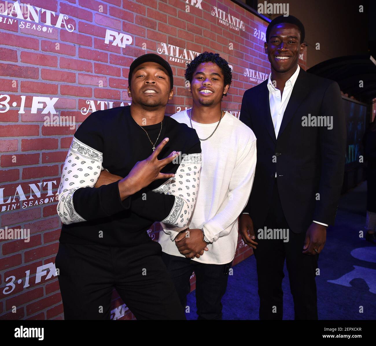 LOS ANGELES - FEBRUARY 19: Malcolm Mays, Isaiah John, and Damson Idris ...