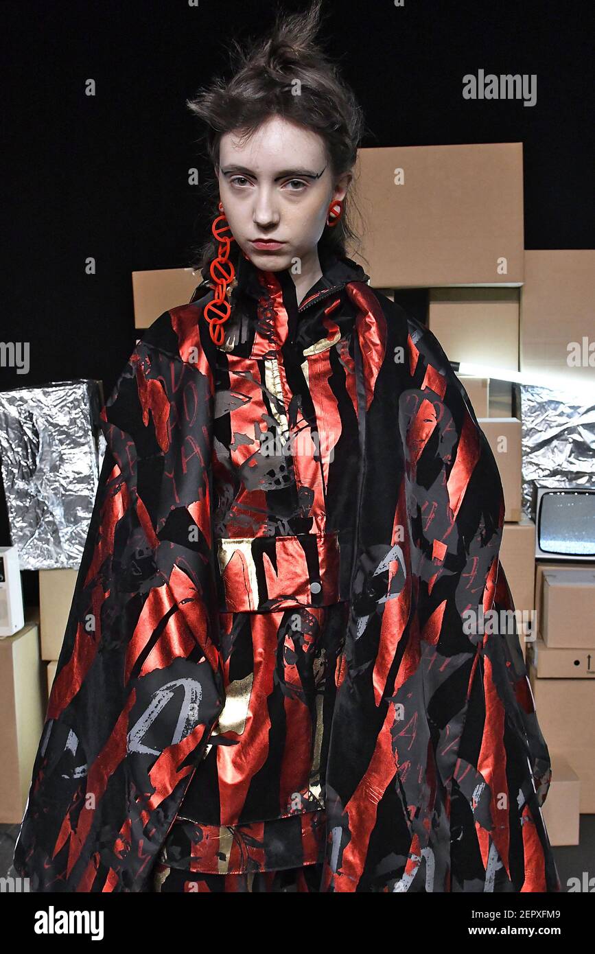 Model at the presentation for the Underage Fashion Show during London ...