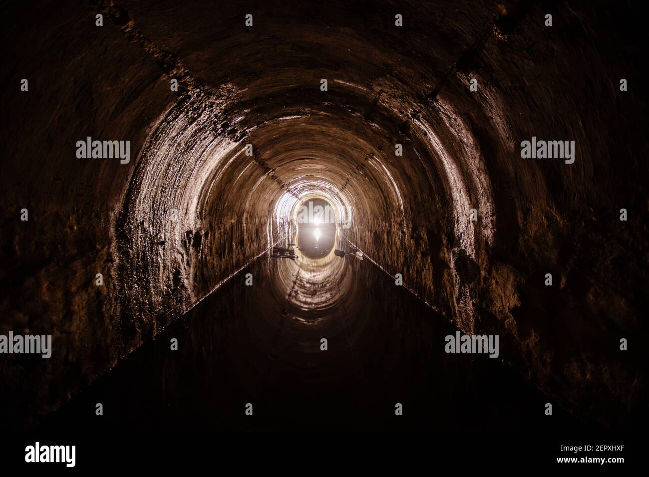 Flooded underground mining tunnel hi-res stock photography and images ...