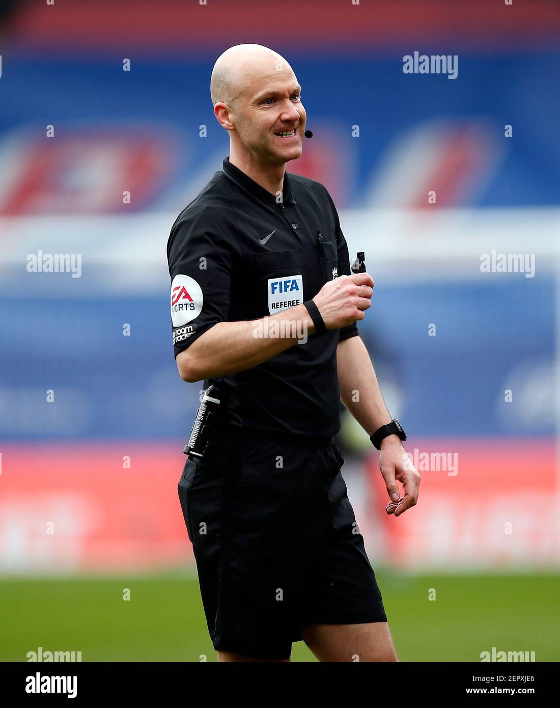 Referee Anthony Taylor during the Premier League match at Selhurst Park ...