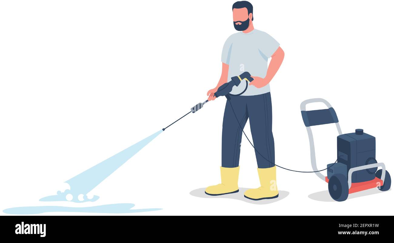 Power wash sidewalk Cut Out Stock Images & Pictures - Alamy