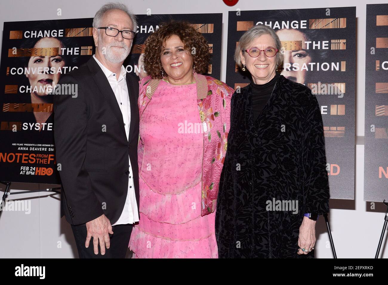 (L-R) Executive producer Gary Goetzman, actor-writer Anna Deavere Smith ...