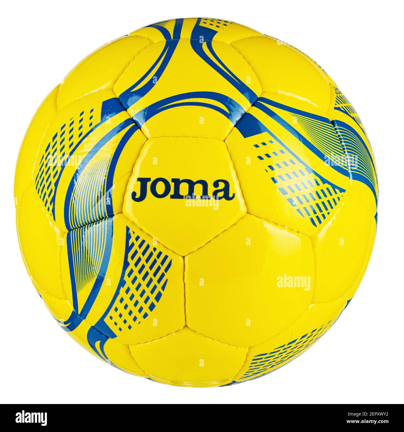 Ukraine, Kyiv - August 26. 2020: Soccer ball of the national team of ...