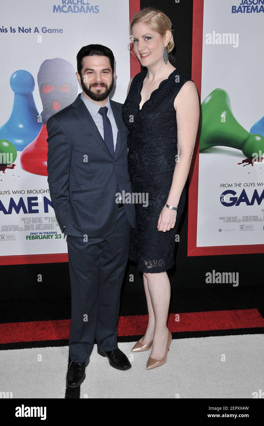Samm Levine and Rachel Cushing arrives at the "Game Night" Los Angeles ...