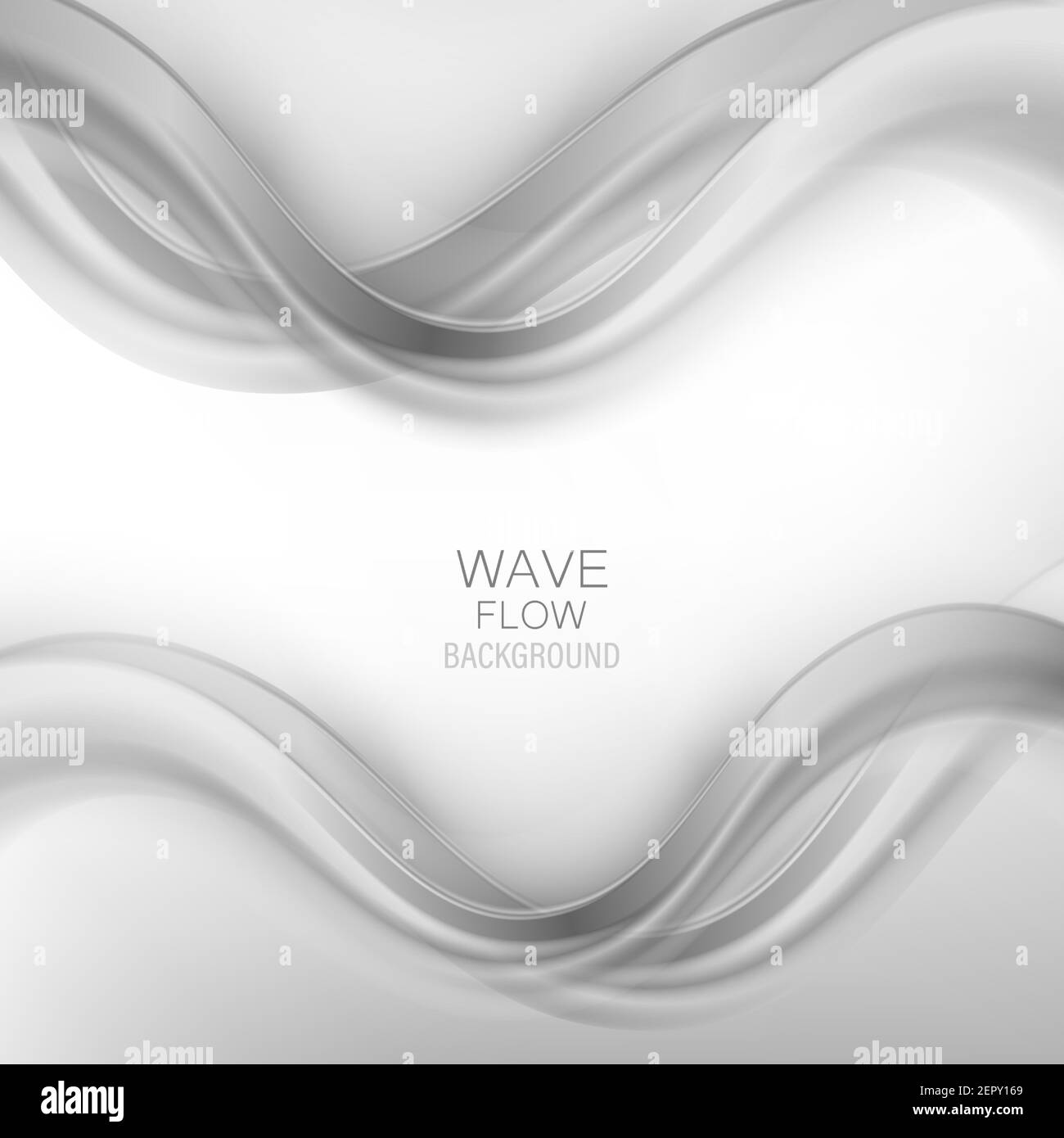 Abstract swoosh wave smoke border frame layout template. Gray wave flow ...