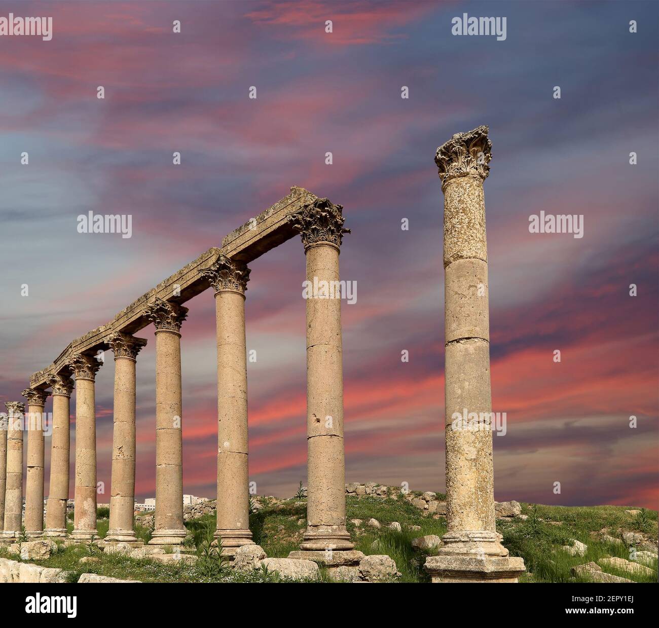 Ionic columns jerash hi-res stock photography and images - Alamy