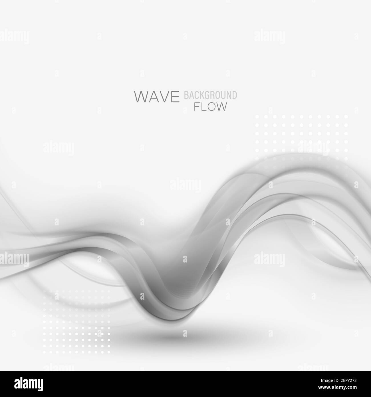 Abstract swoosh wave smoke border frame layout template. Gray wave flow ...