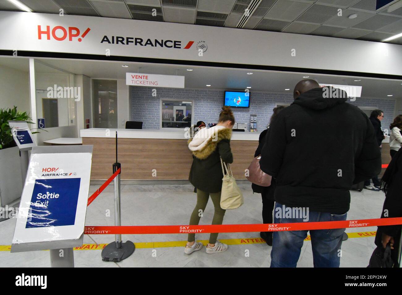 Half of Air France's long-haul flights out Paris Orly Airport near ...